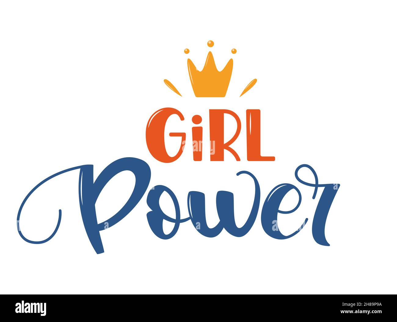 Power girl logo hi-res stock photography and images - Alamy