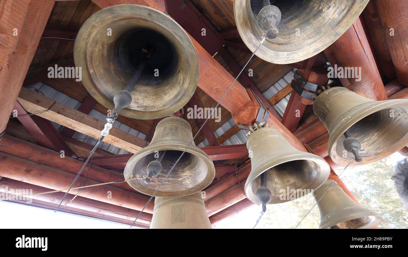 Close up church bells ring hi-res stock photography and images - Alamy