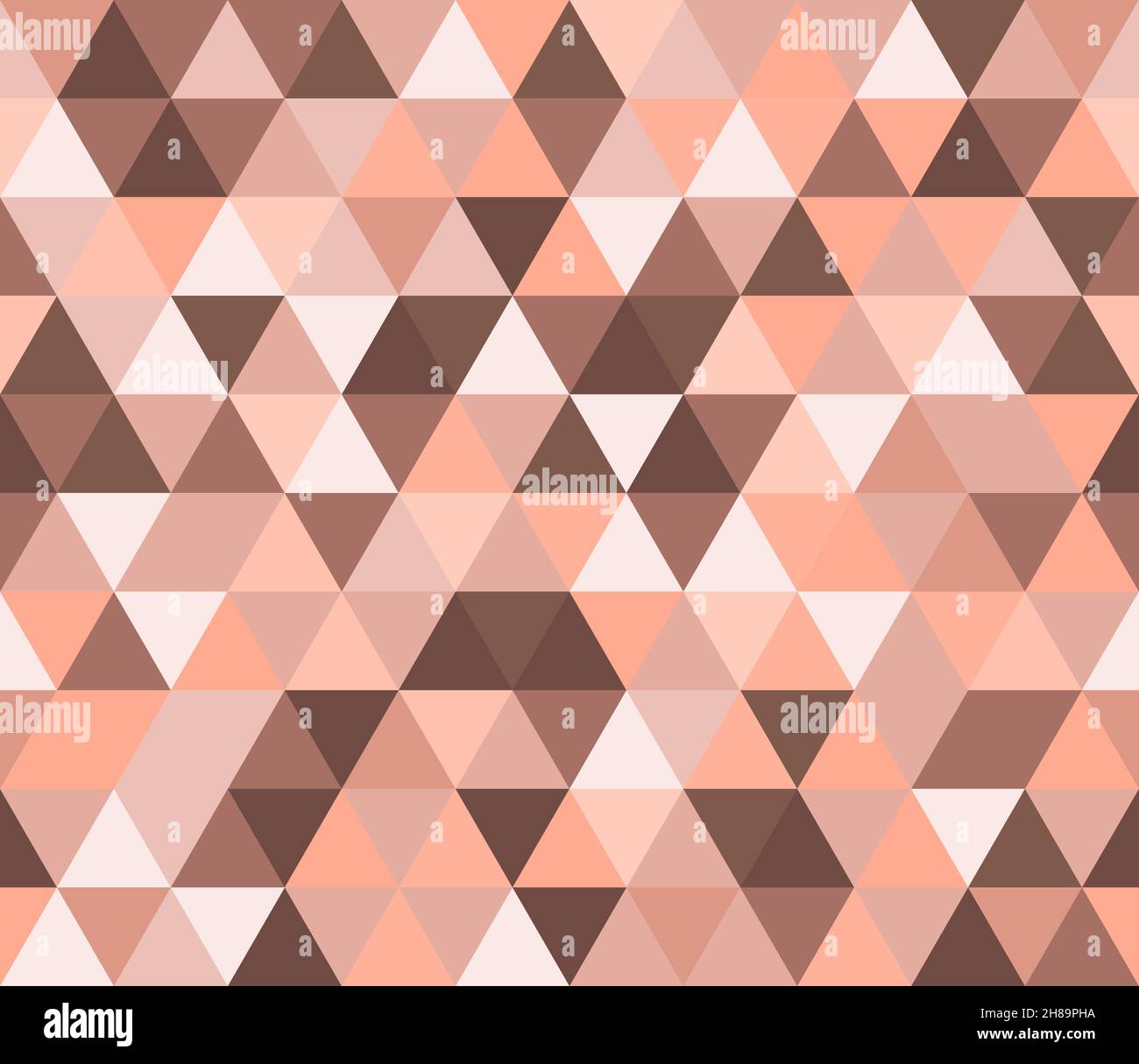 Beige triangular seamless pattern. Geometric vector background. Polygonal mosaic decorative ...