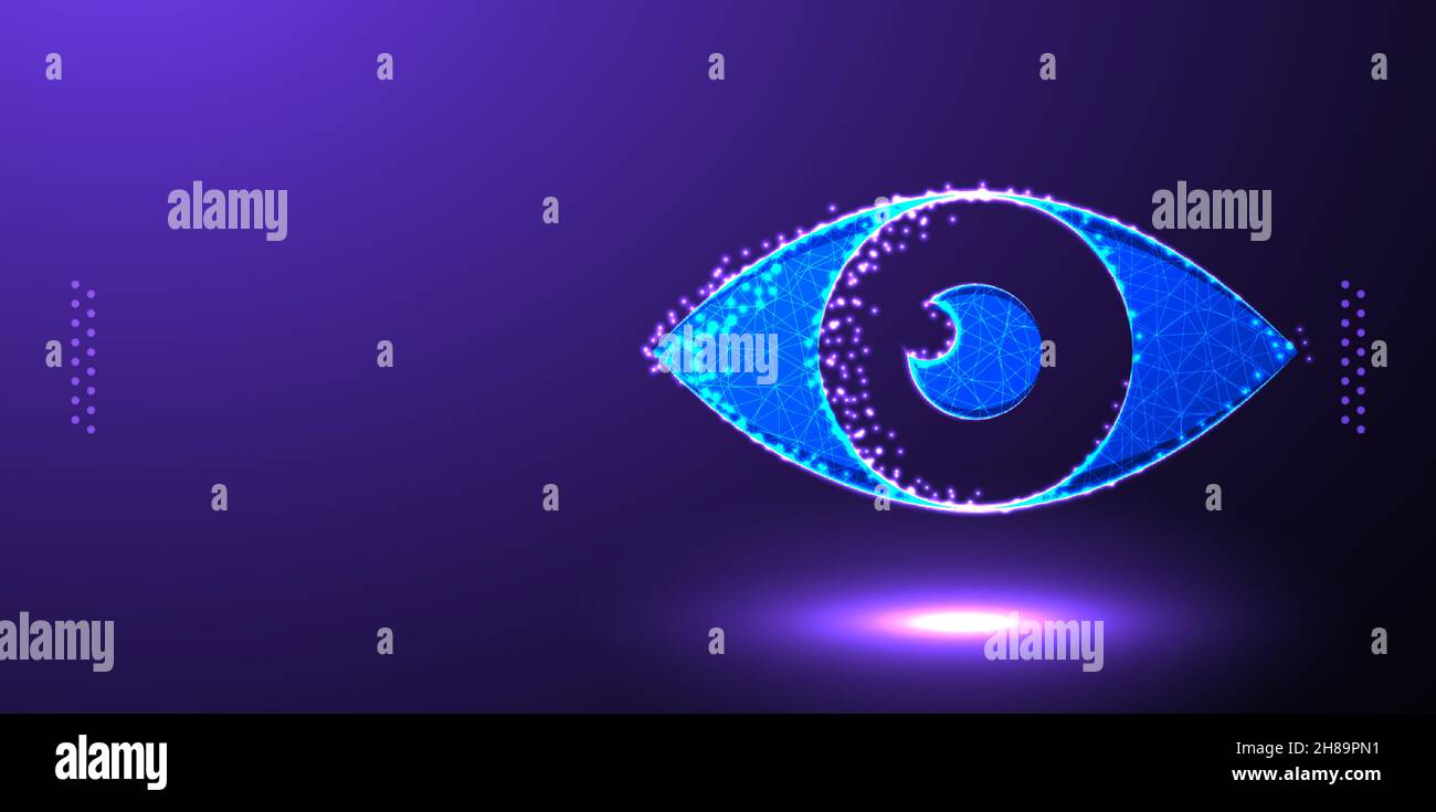 Digital Eye low poly wireframe mesh Stock Vector Image & Art - Alamy