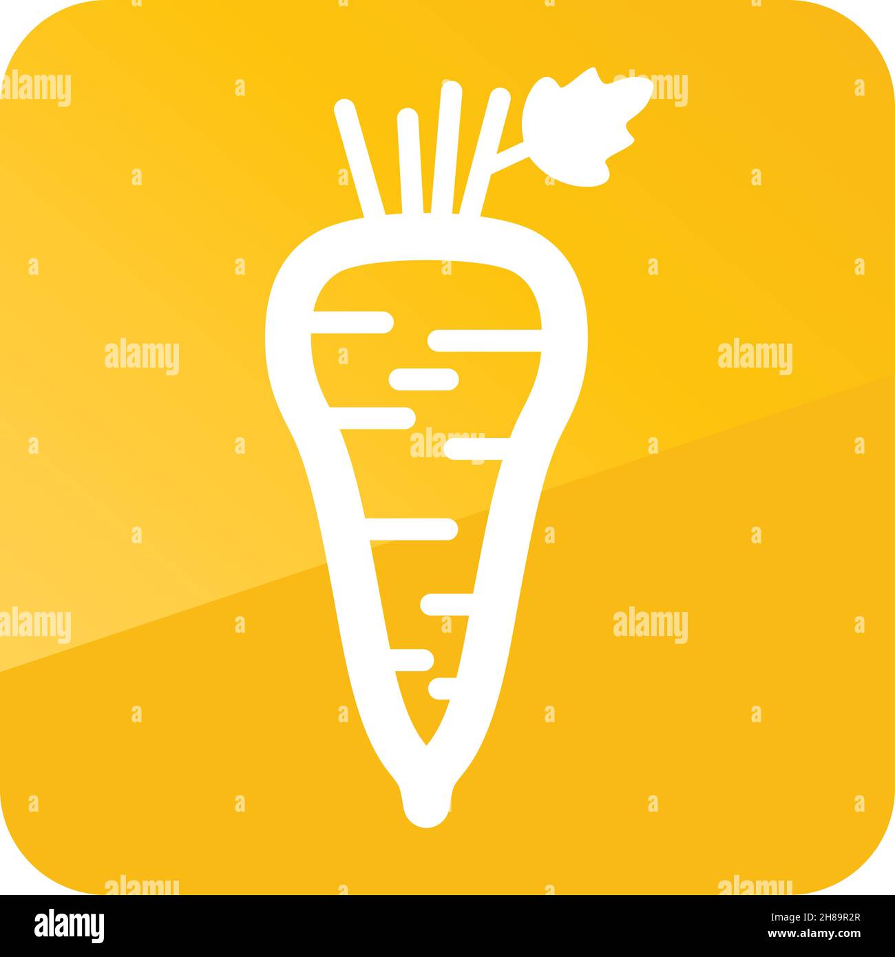 Parsnip root outline icon. Vegetable vector illustration Stock Vector ...