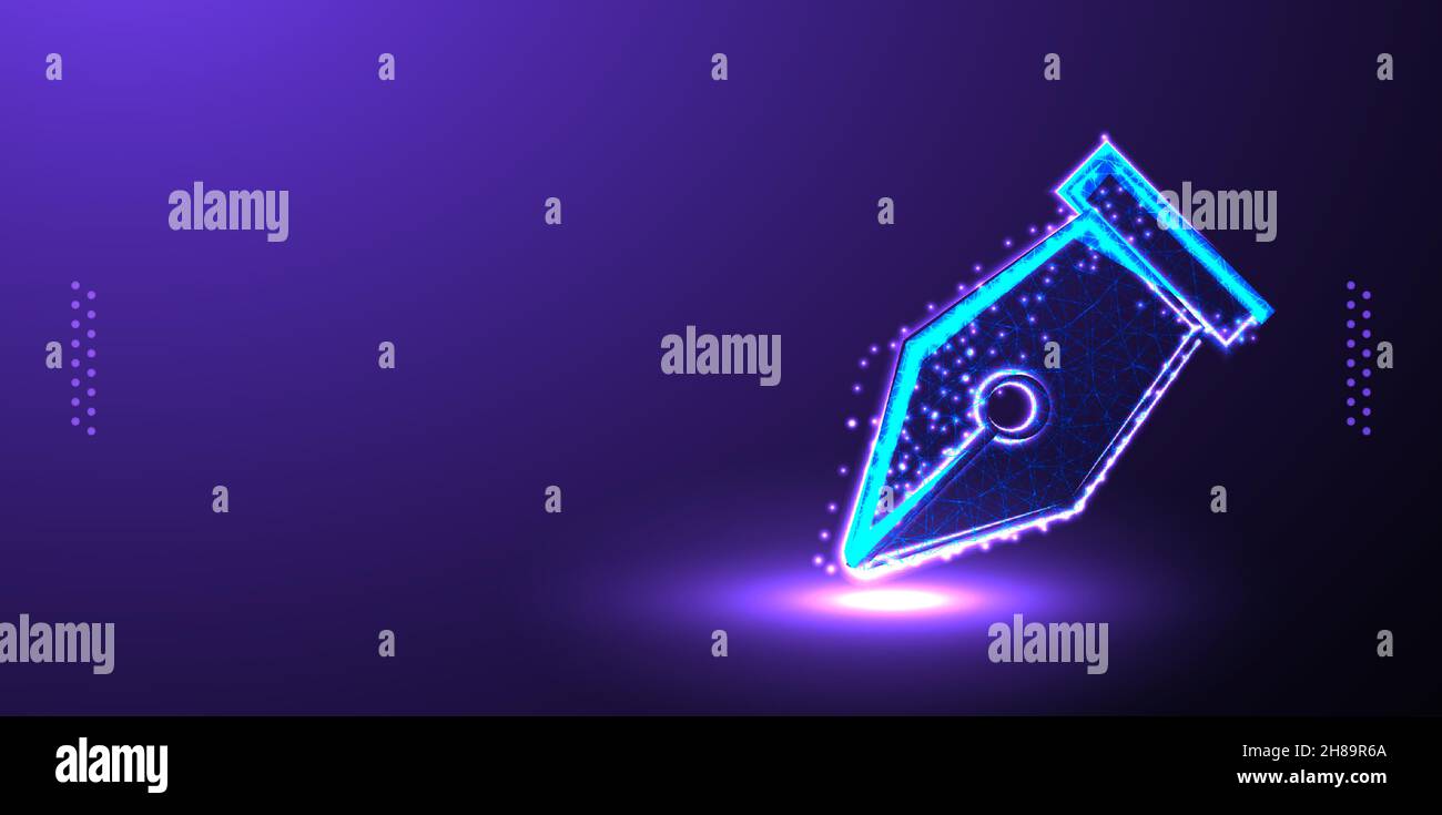 designer, pen polygonal low poly wireframe background vector ...