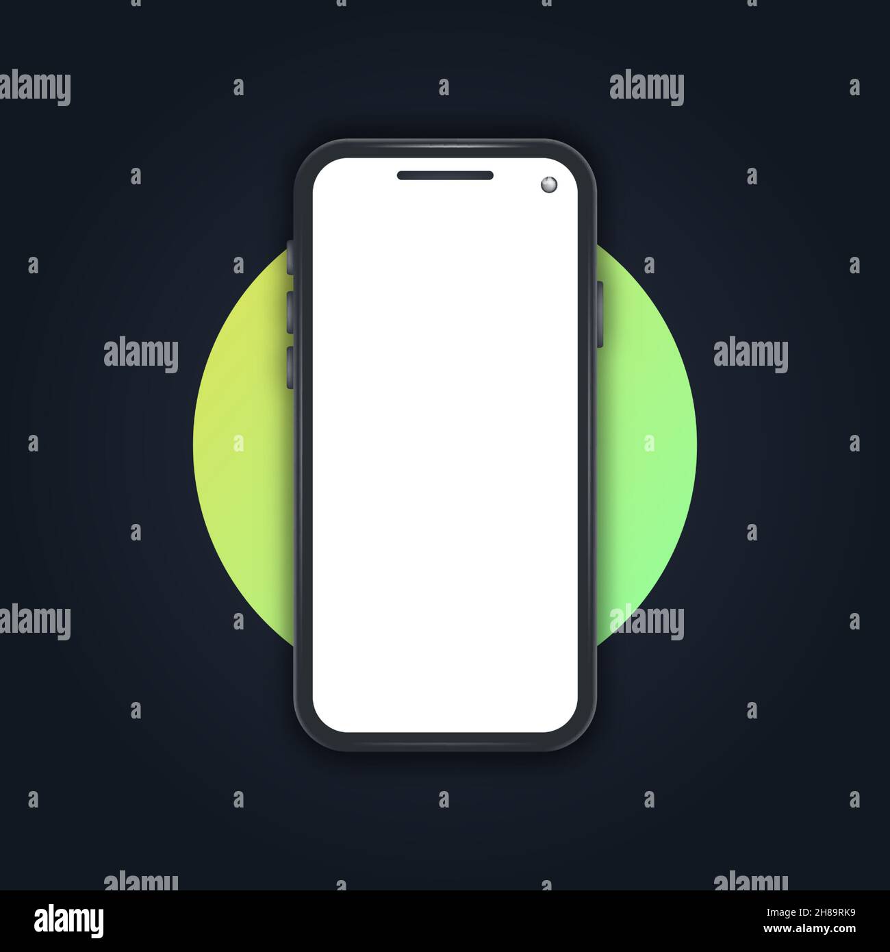 Modern realistic phone front Stock Vector Images - Alamy