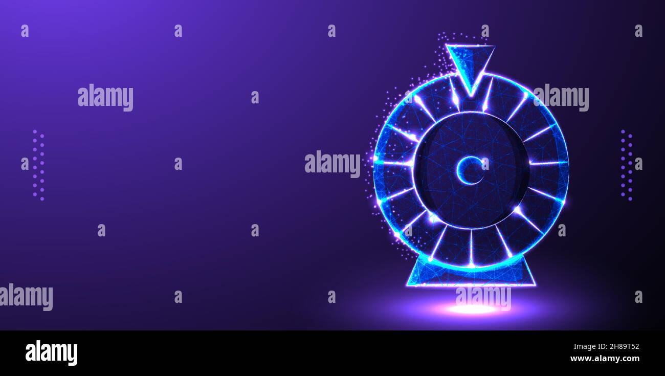 Spin lottery low poly Stock Vector Image & Art - Alamy