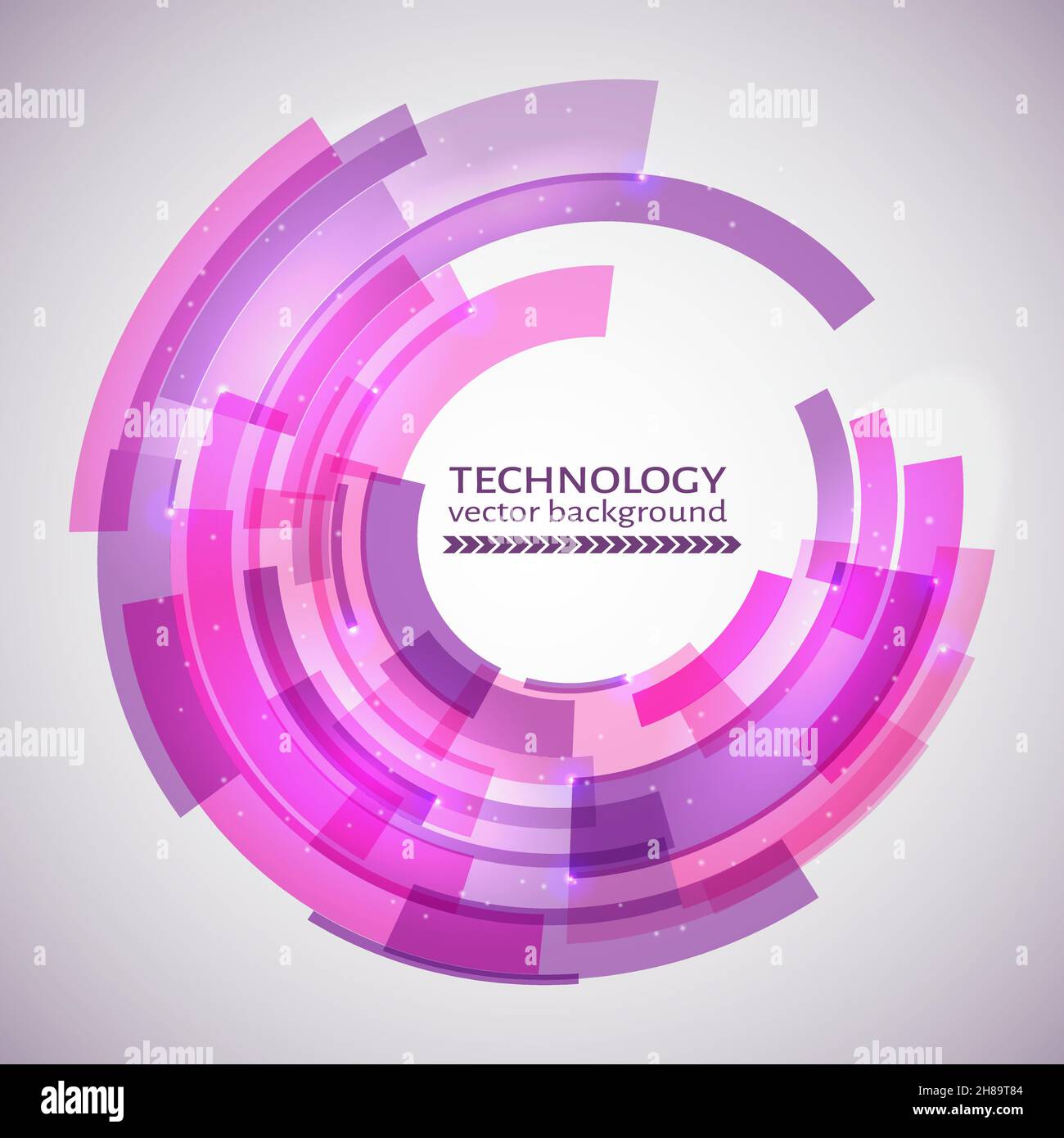 Pink and purple technology abstract circle background. Easy to edit ...