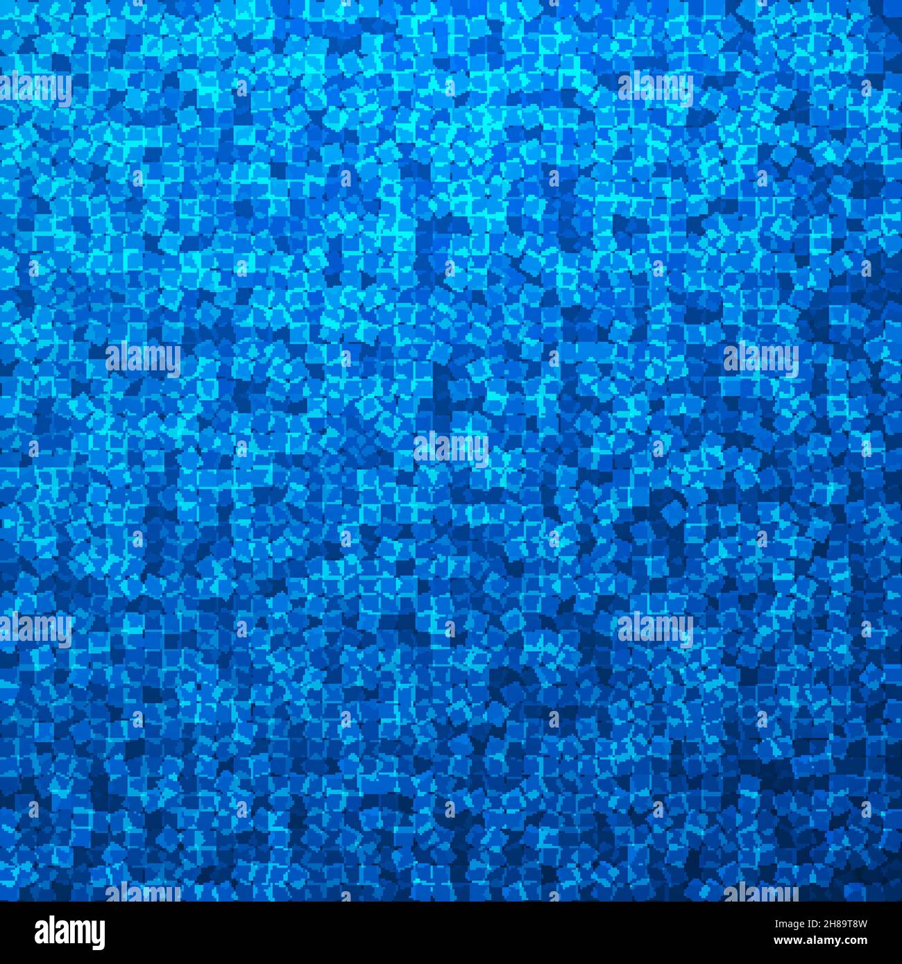 Blue abstract mosaic. Virtual concept. Technology background. Spotted ...