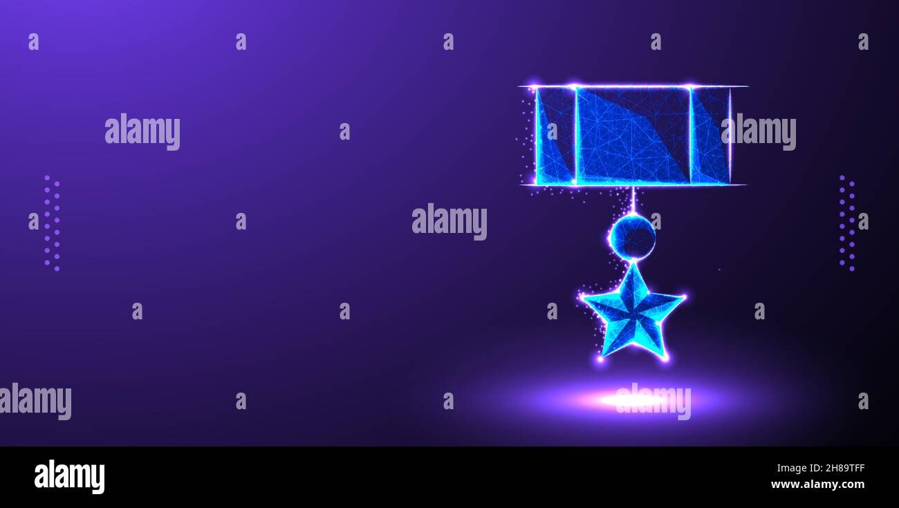 Wireframe star low poly hi-res stock photography and images - Alamy