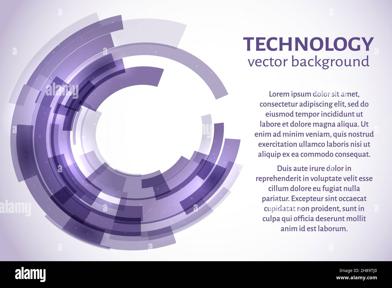 Ultra violet technology abstract circle background. Easy to edit design ...