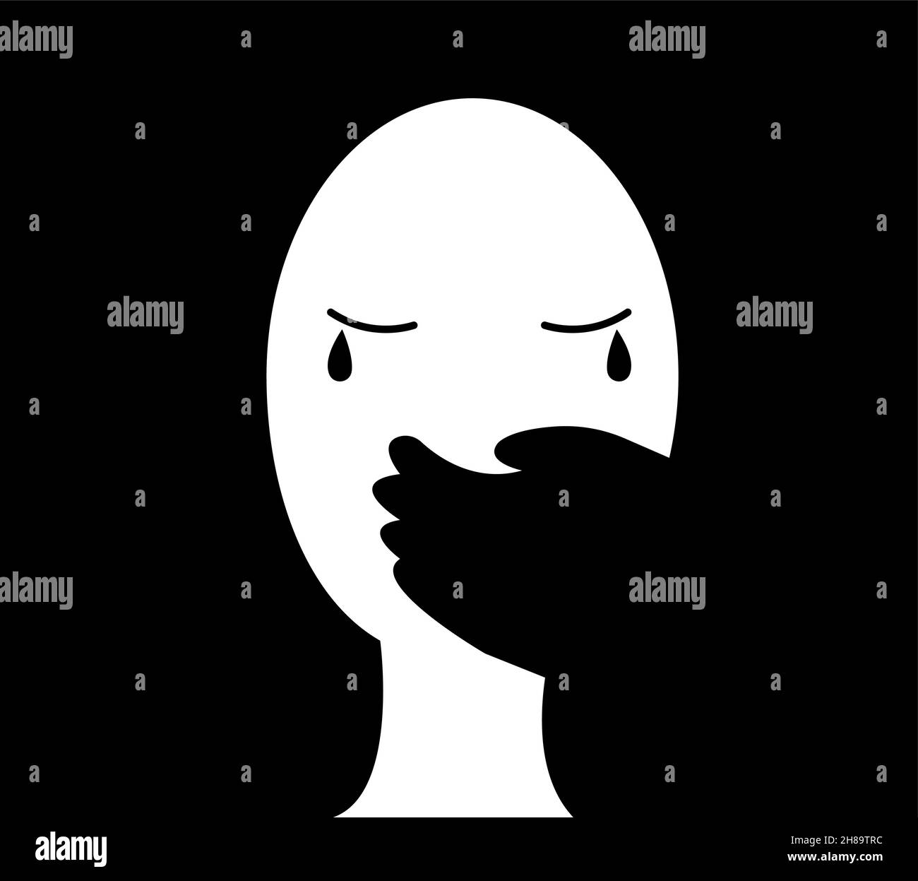 Kidnap or domestic violence illustration Stock Vector Image & Art - Alamy