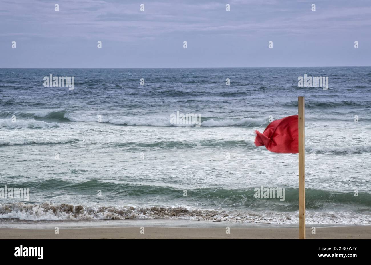 Warning sign red flag hi-res stock photography and images - Alamy