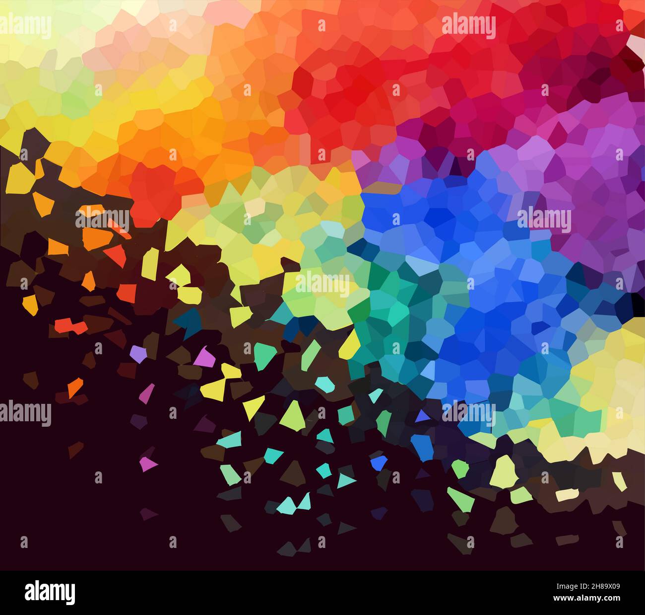 Rainbow Puzzle Pieces Background