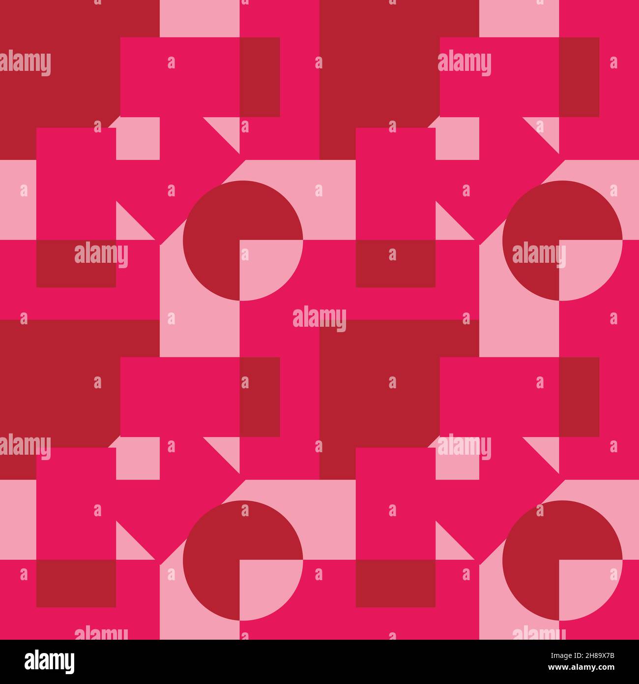 Seamless pattern, infinite texture - Illustration - on a square background - geometric shapes ...