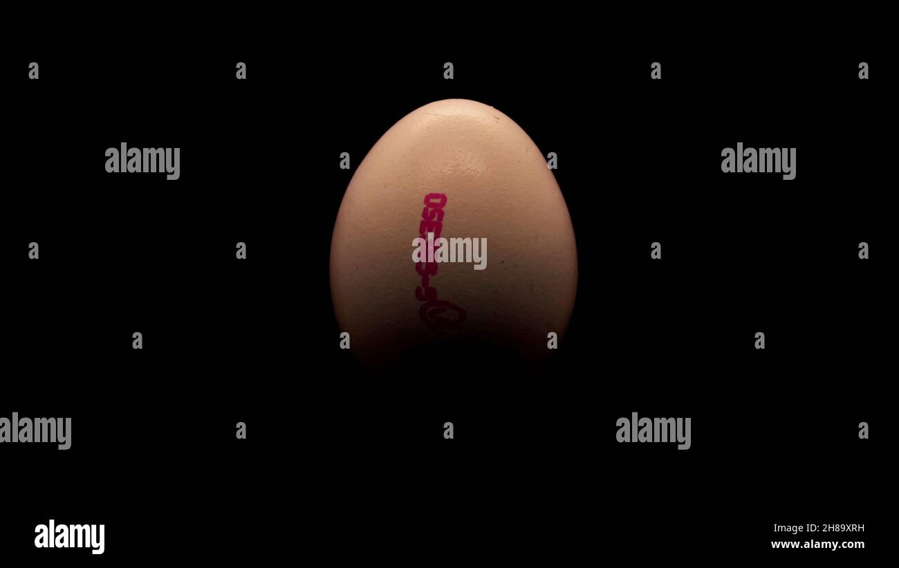A close-up on a egg marking Stock Photo - Alamy