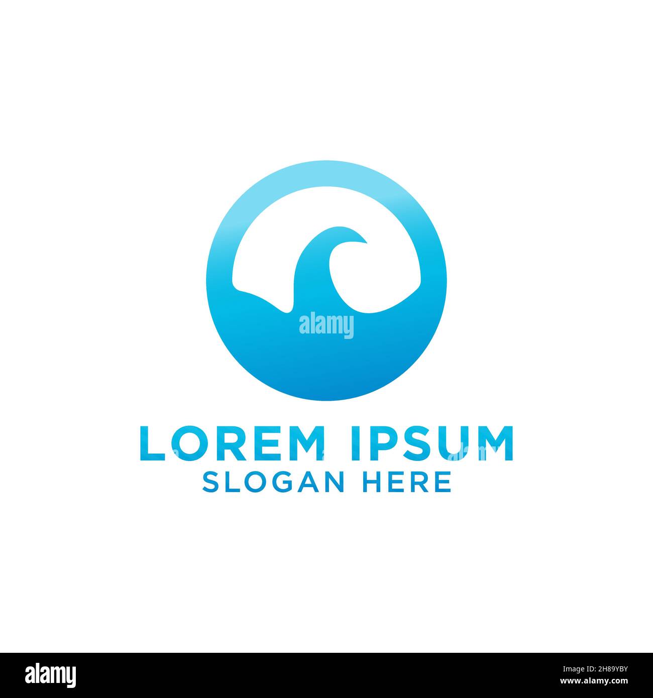 Blue Wave logo design, vector illustration Stock Vector Image & Art - Alamy