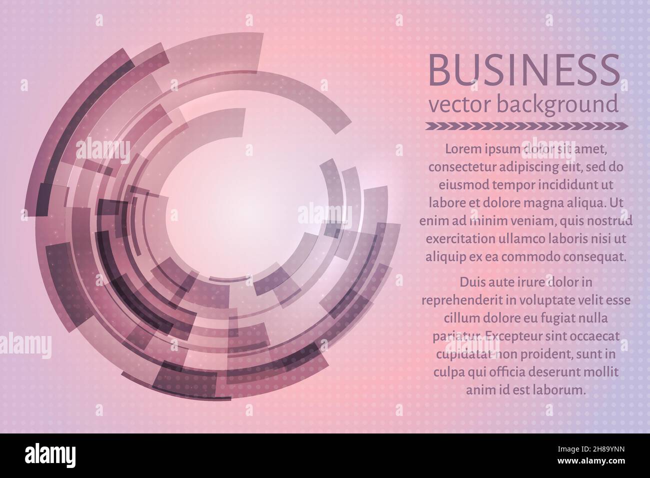 Pink purple circle business background. Technology concept. Easy to ...