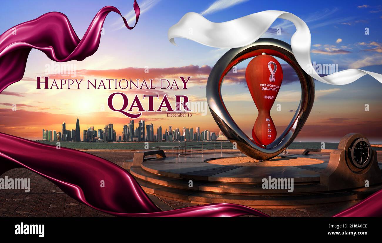 Qatar national day greeting card hi-res stock photography and images ...