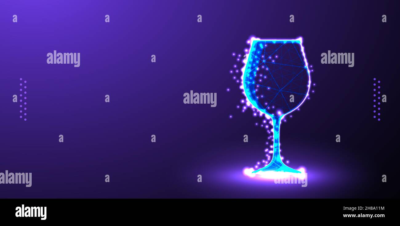 Glass low poly wireframe Stock Vector Images - Alamy