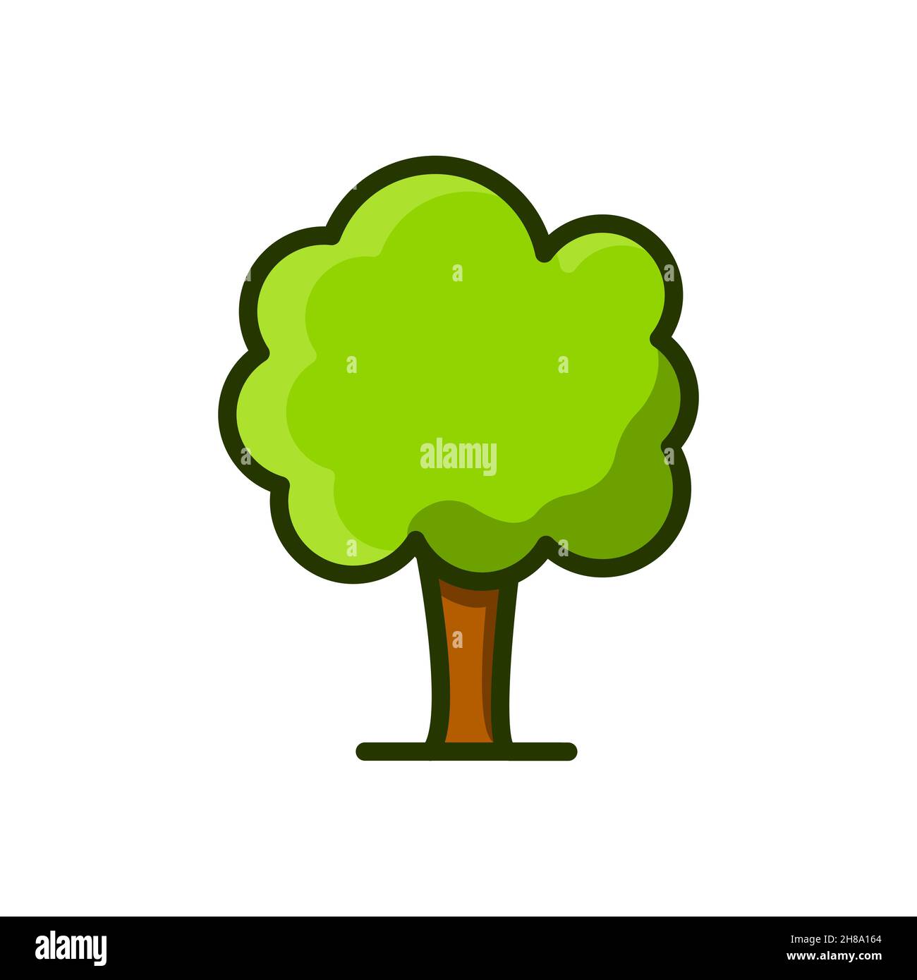 tree colorful icon vector illustration Stock Vector Image & Art - Alamy