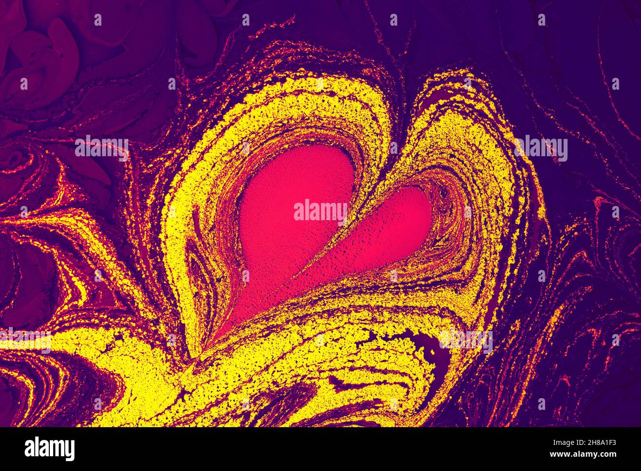 Ebru marble conch effect surface pattern design for print Stock Photo ...