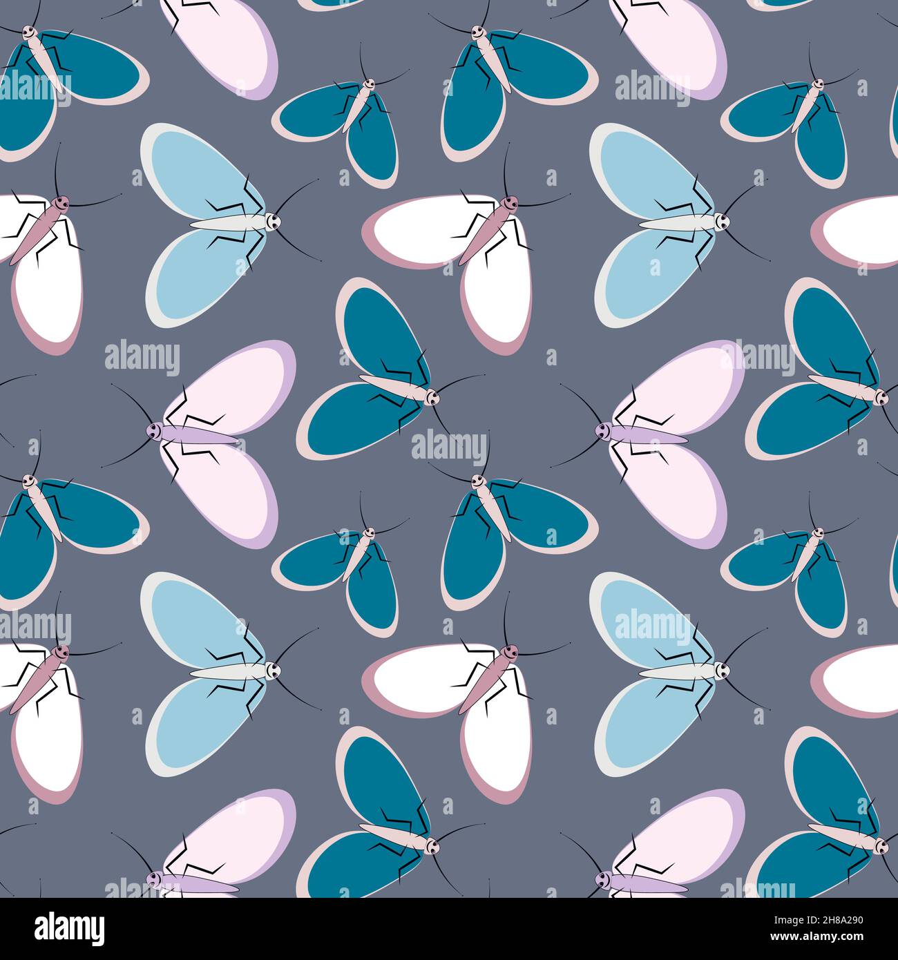 Seamless pattern, endless texture - Illustration on a square background ...