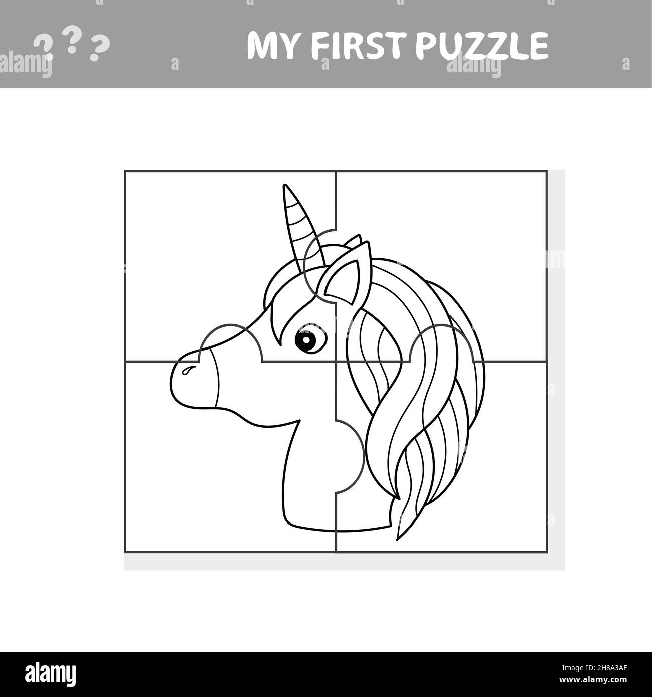 Unicorn coloring page printable hi-res stock photography and images - Alamy