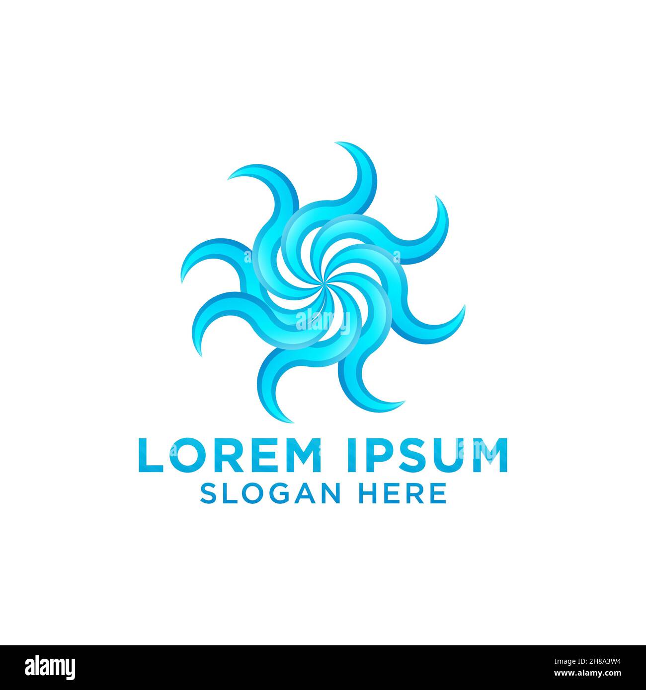 Blue Wave logo design, vector illustration Stock Vector Image & Art - Alamy
