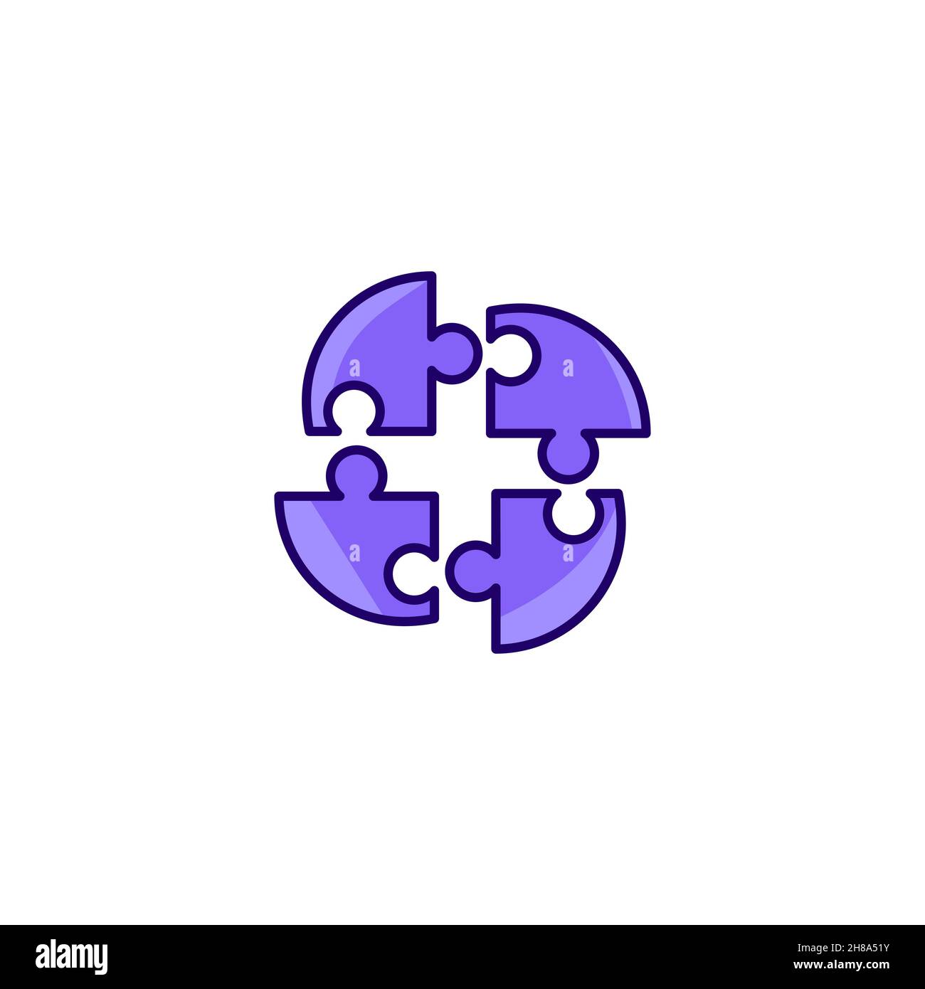 group community puzzle colorful icon vector illustration Stock Vector ...