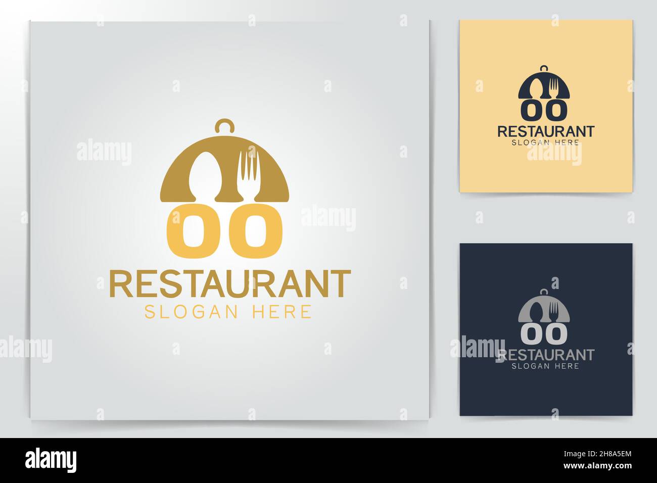 plate, spoon, fork, letter O O restaurant logo Designs Inspiration ...