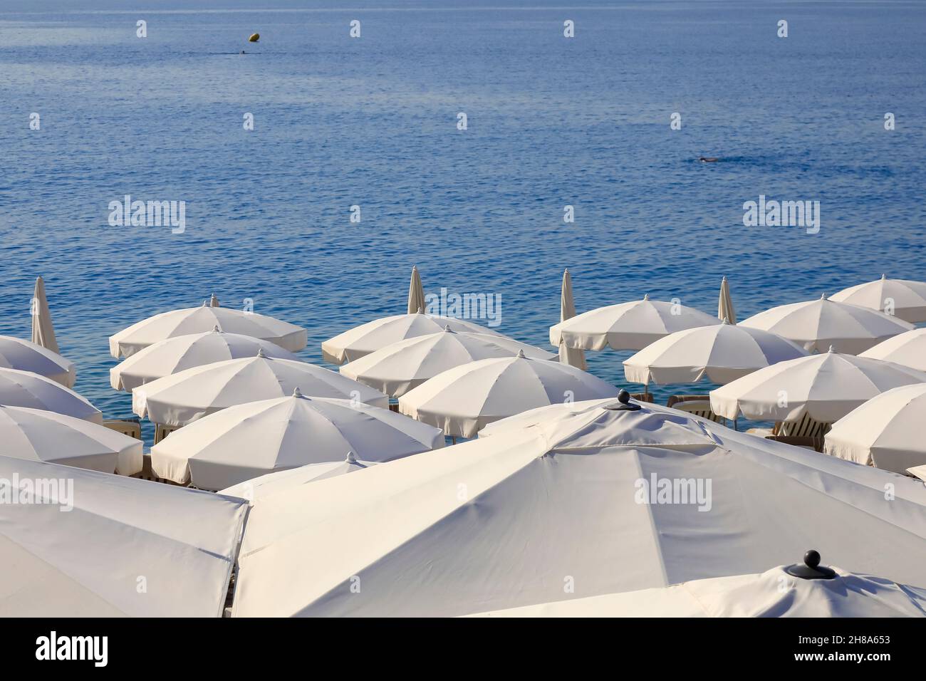 Nice coast umbrellas hi-res stock photography and images - Alamy