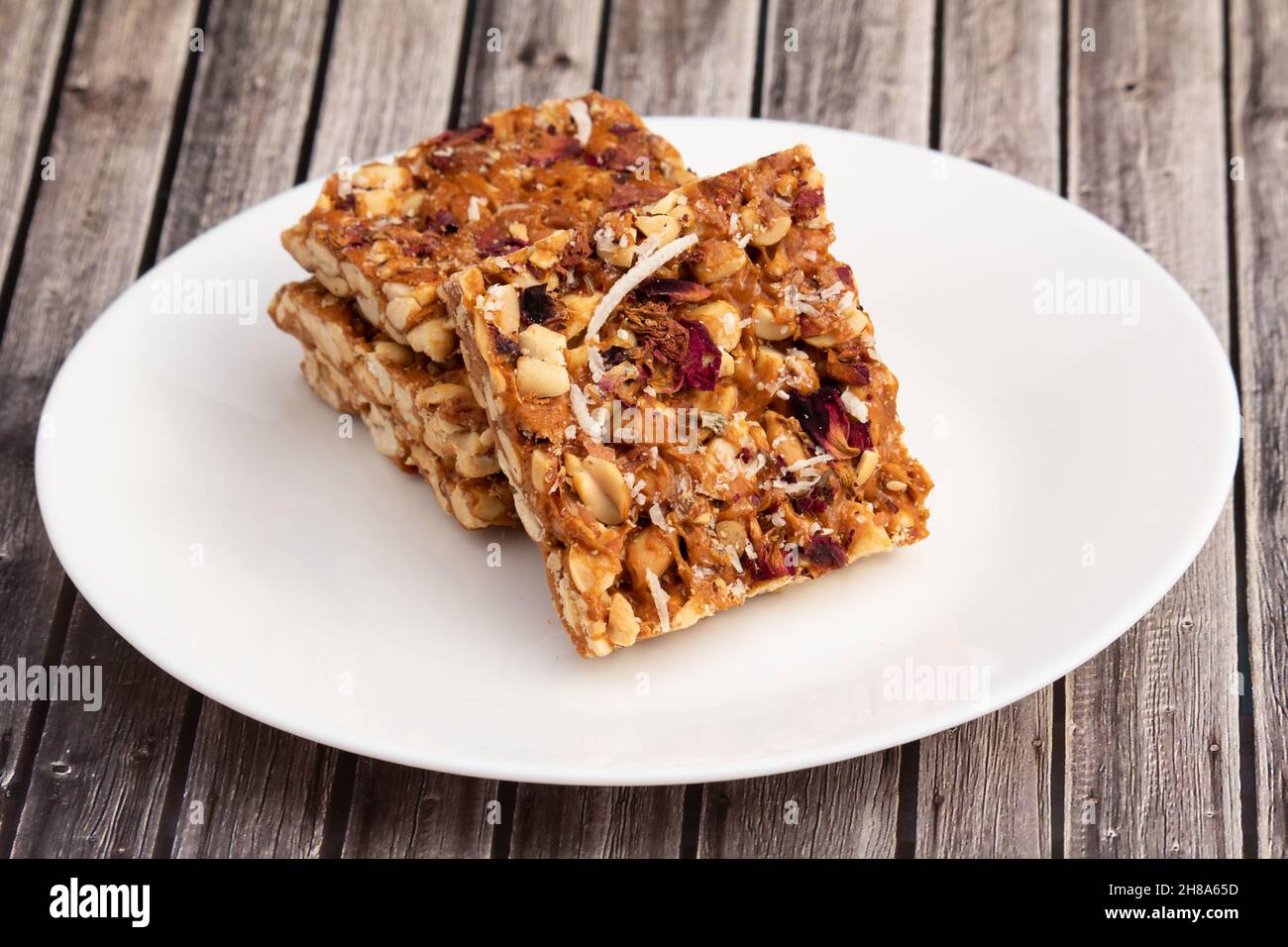 Peanut Candy Bars Mithai Or Giurgiulena Known As Meetha Chikki, Gud ...