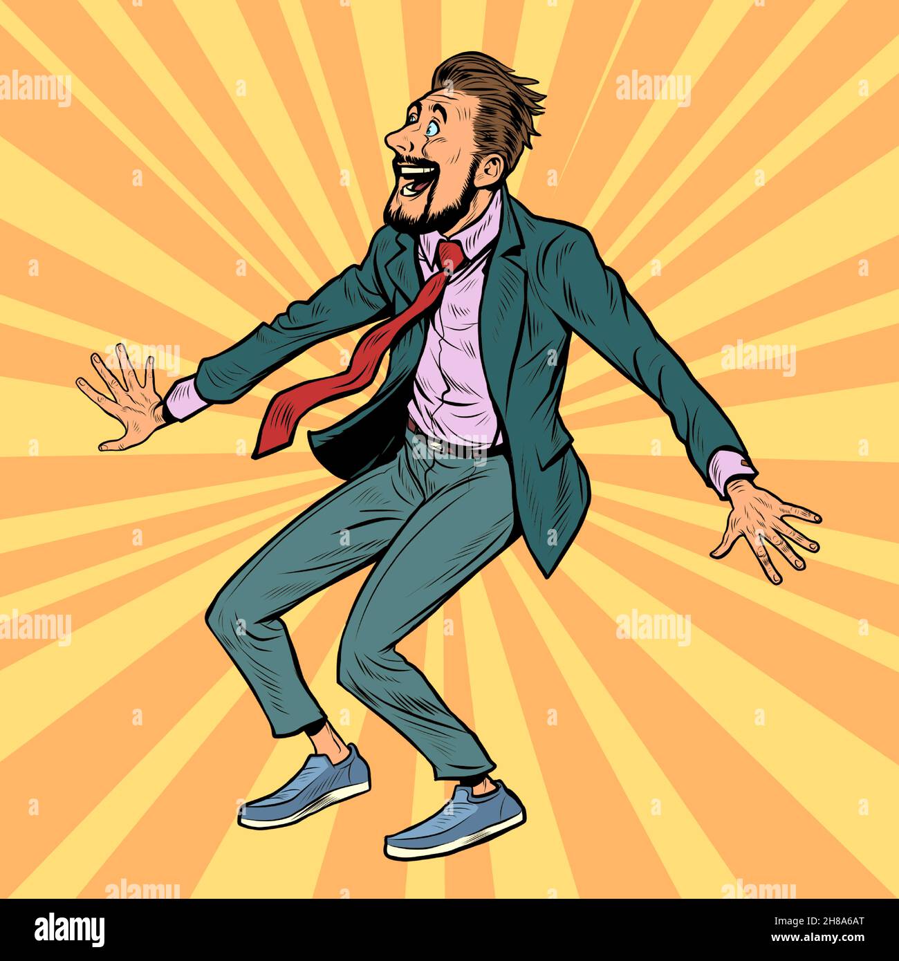 Portrait amazed surprised person Stock Vector Images - Alamy