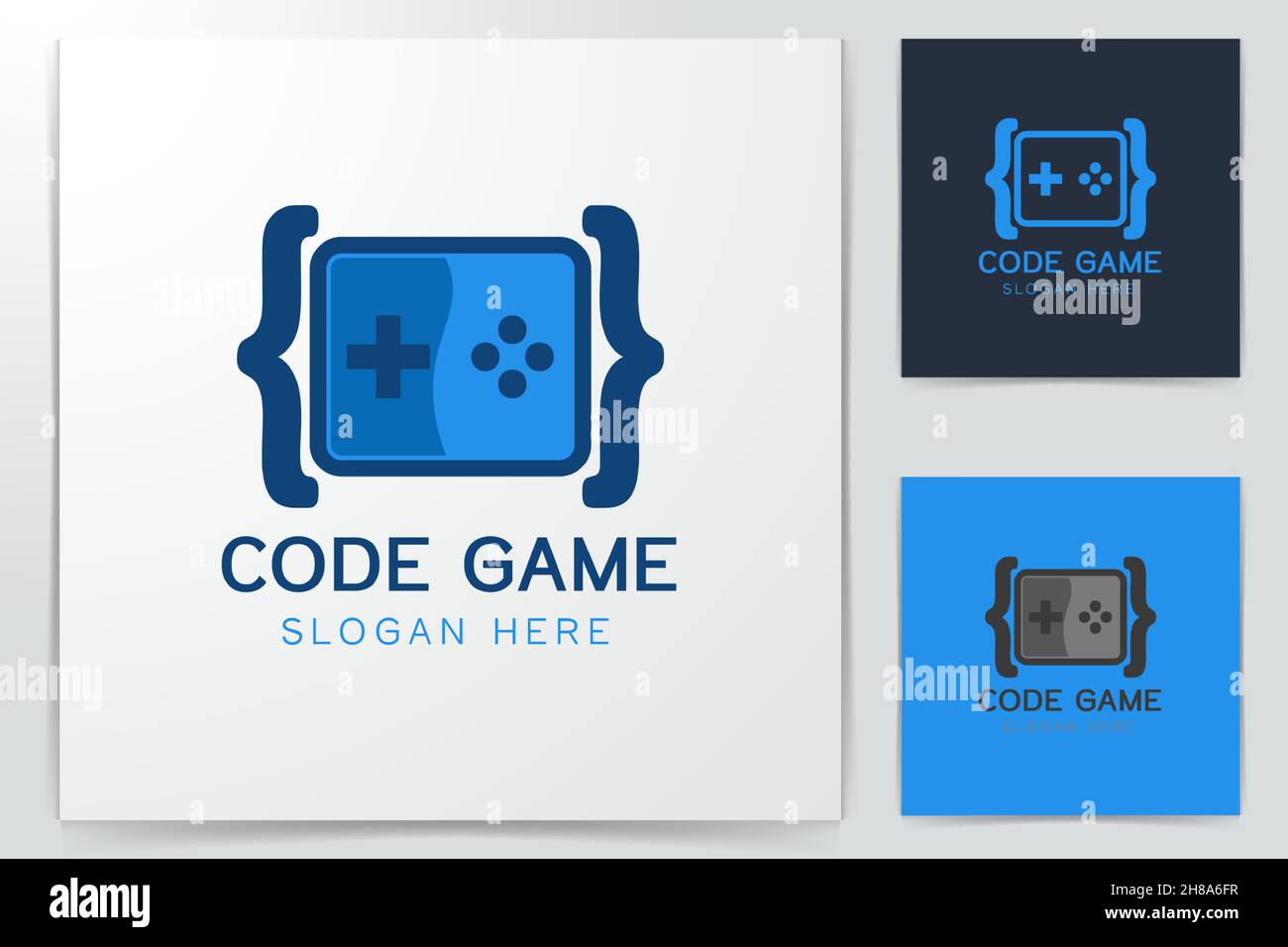 Code Game Logo Designs Inspiration, Vector Illustration Stock Vector ...
