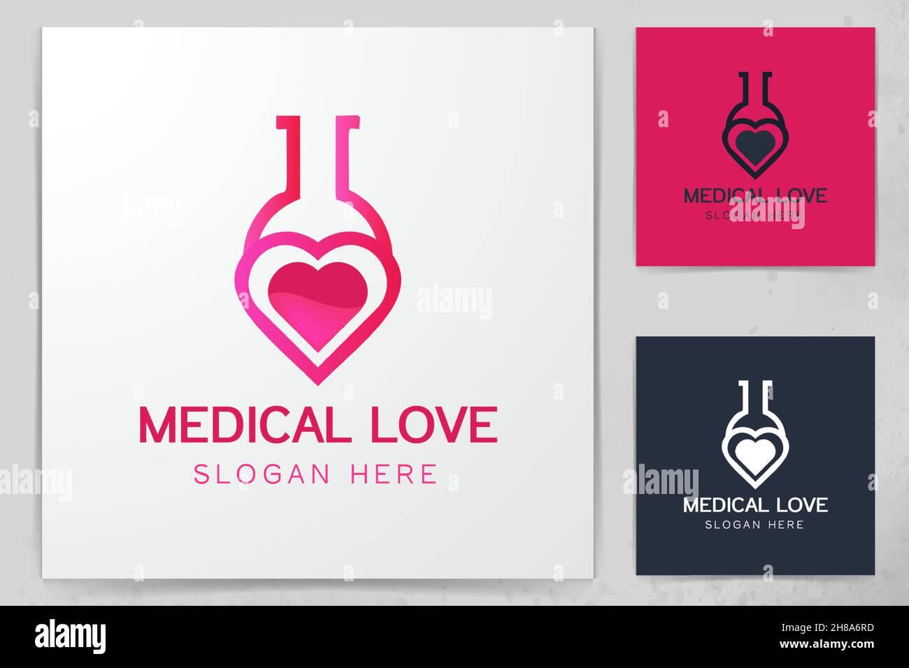 Love Laboratory Logo Designs Inspiration Isolated on White Background ...