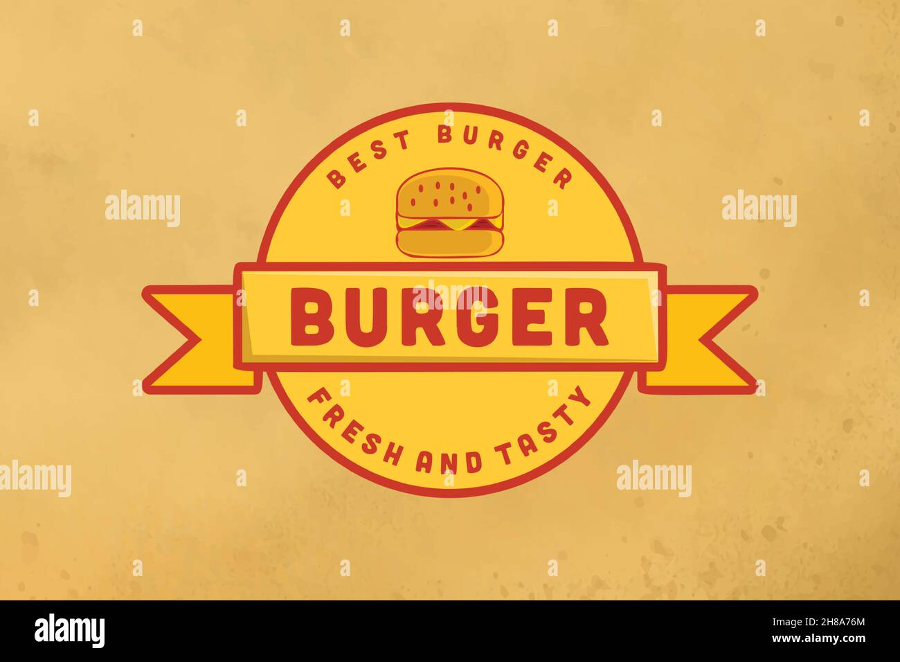 Vintage Burger Logo Designs Inspiration, Vector Illustration Stock ...
