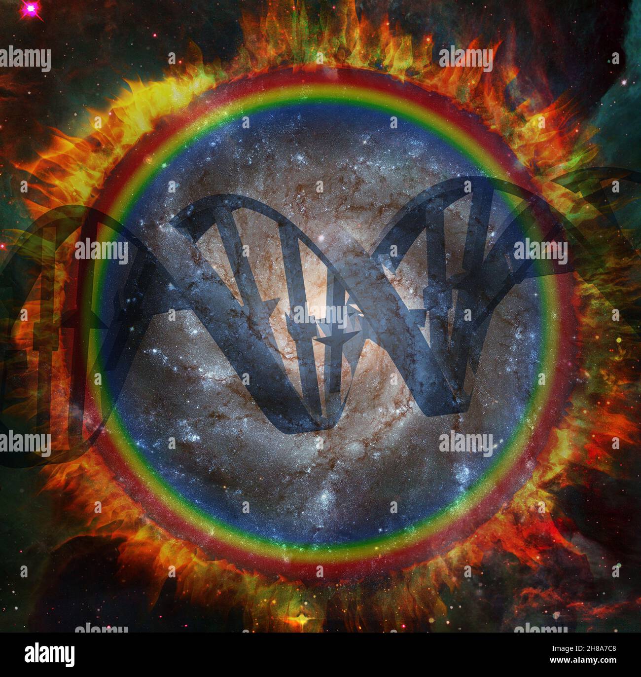 DNA strand in space. 3D rendering Stock Photo - Alamy