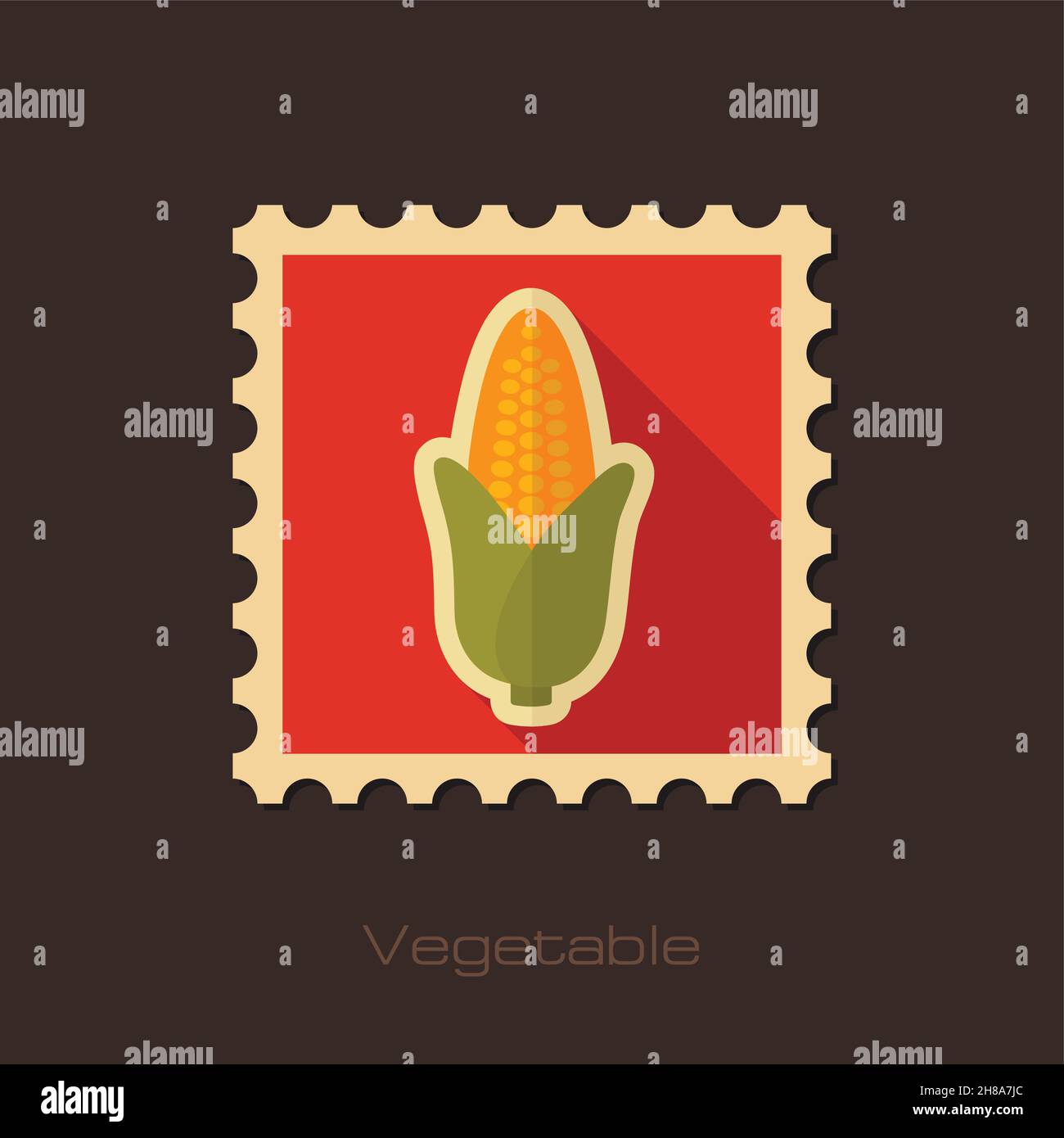 Corn cob grain fresh label hi-res stock photography and images - Alamy