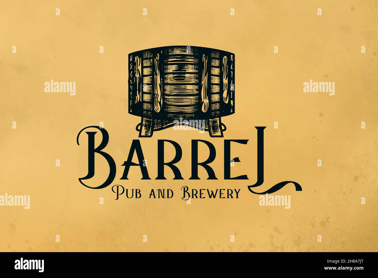 Beer barrel abstract Stock Vector Images - Alamy