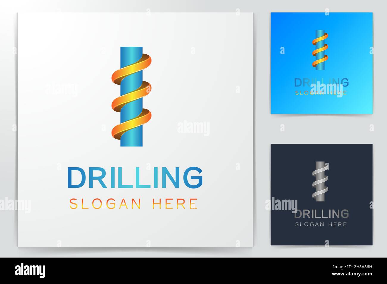 drill logo Designs Inspiration Isolated on White Background Stock ...