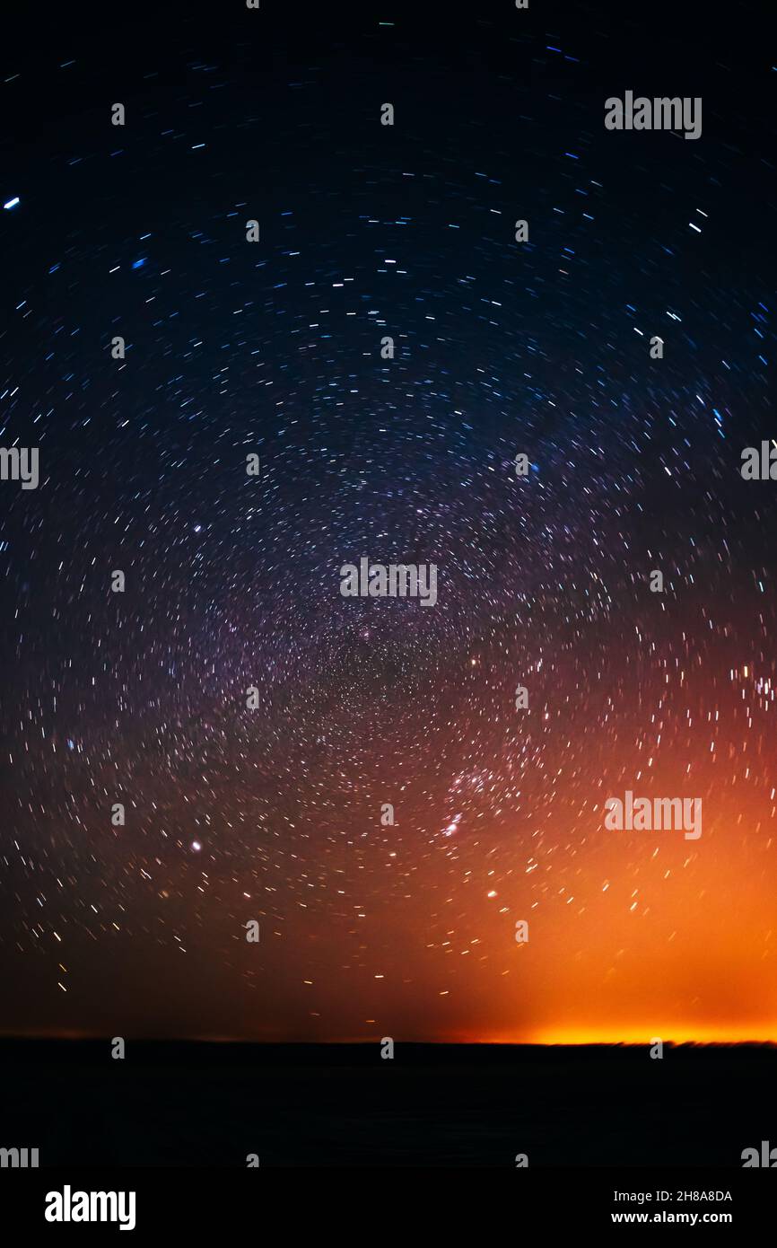 Natural Real Night Sky Stars Background Texture Stock Photo - Alamy