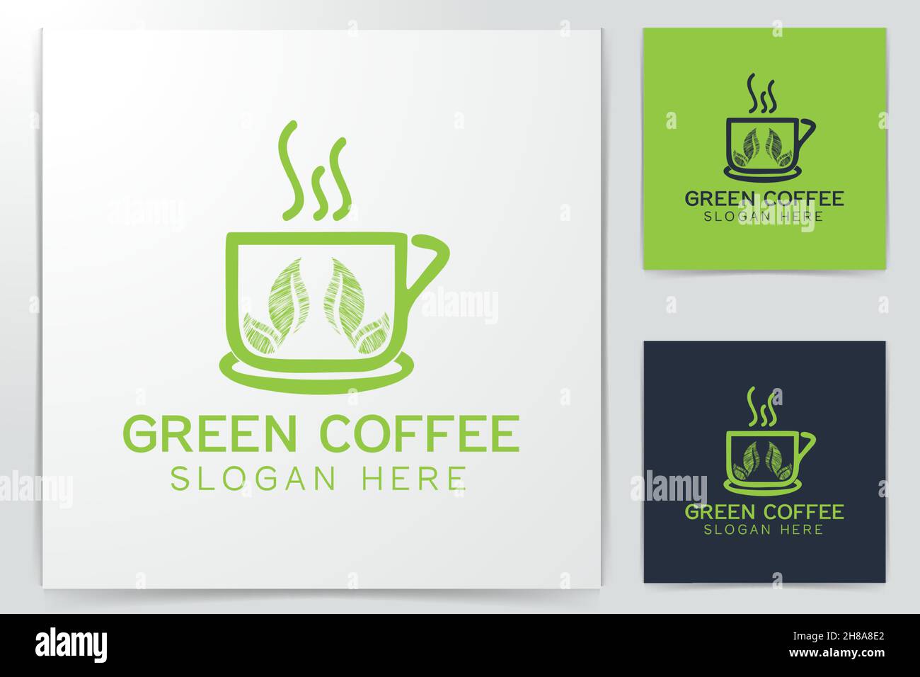 tea cup healthy logo design inspiration Stock Vector Image & Art - Alamy