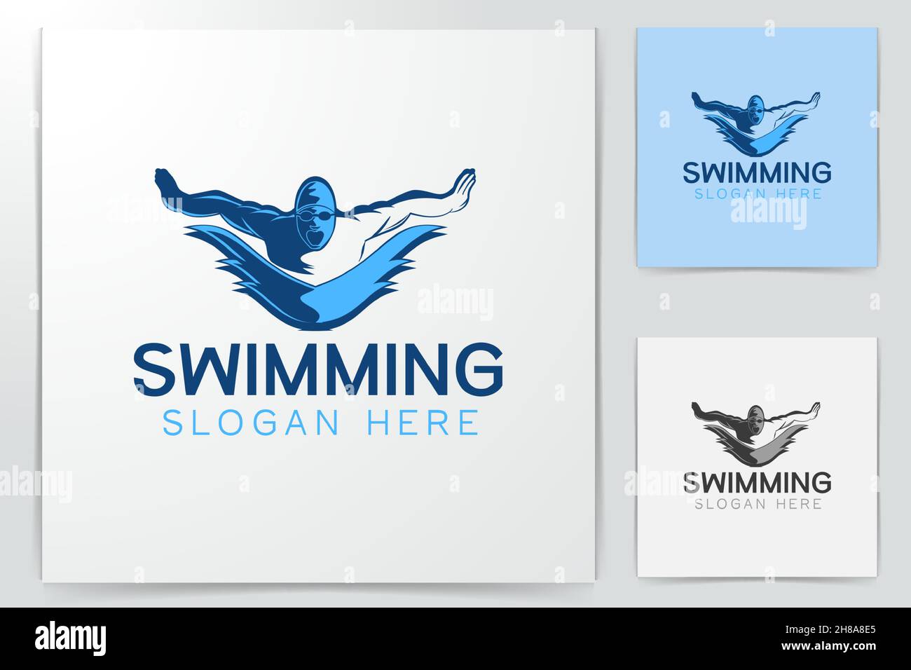 Swimming design swimmer design creative Stock Vector Images - Alamy