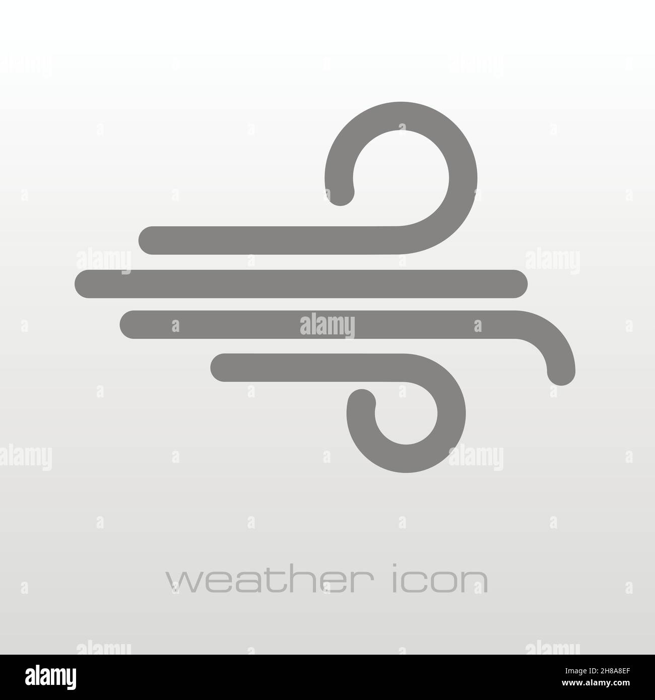 High Wind outline icon. Meteorology. Weather. Vector illustration eps ...
