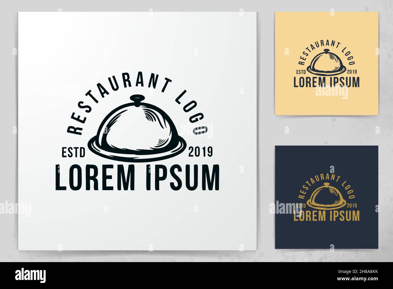 menu design food drink dishes, Restaurant logo Stock Vector Image & Art ...