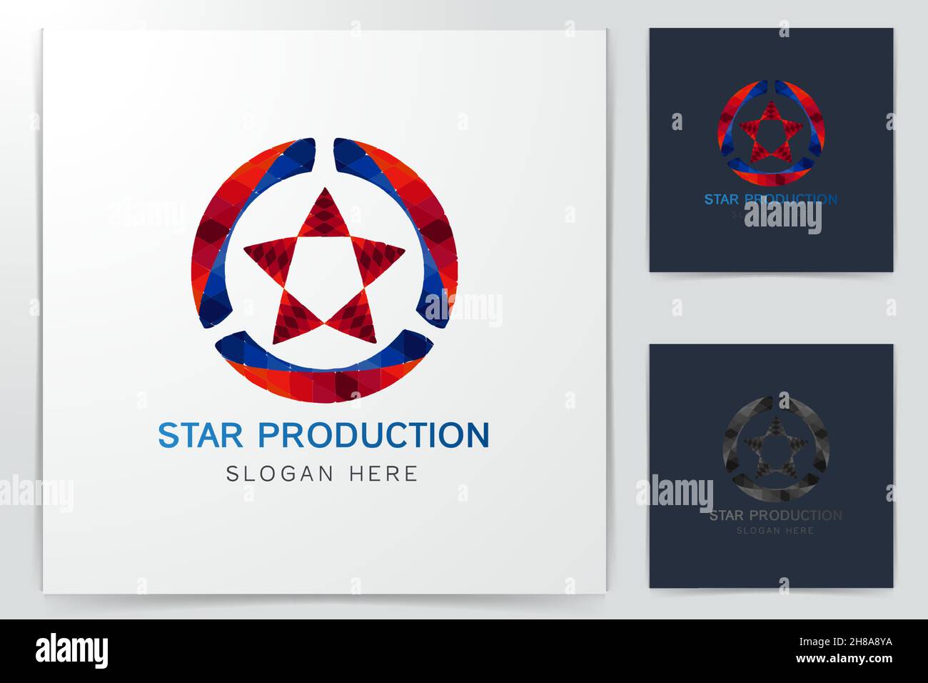 Star Logo design inspiration Isolated On white Backgrounds Stock Vector ...