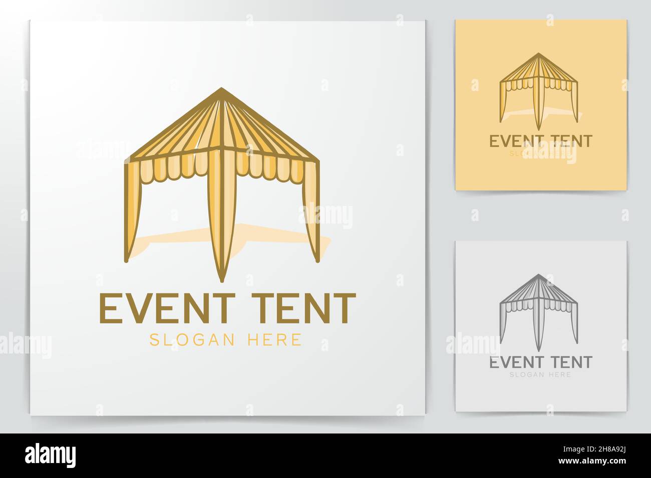 Tent sale promotion Logo design inspiration Isolated On white ...
