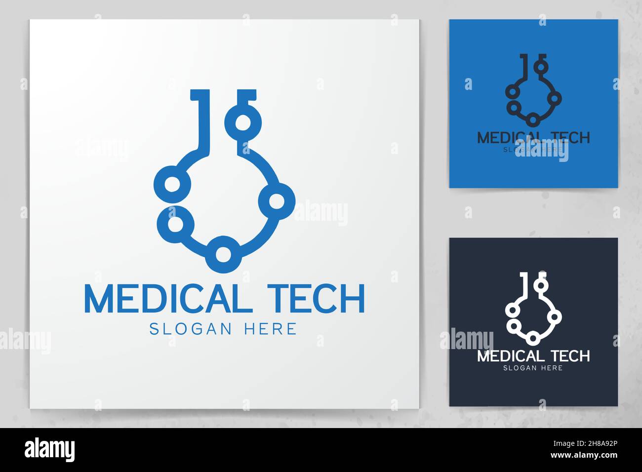 Digital technology, Laboratory Logo Designs Inspiration Isolated on ...