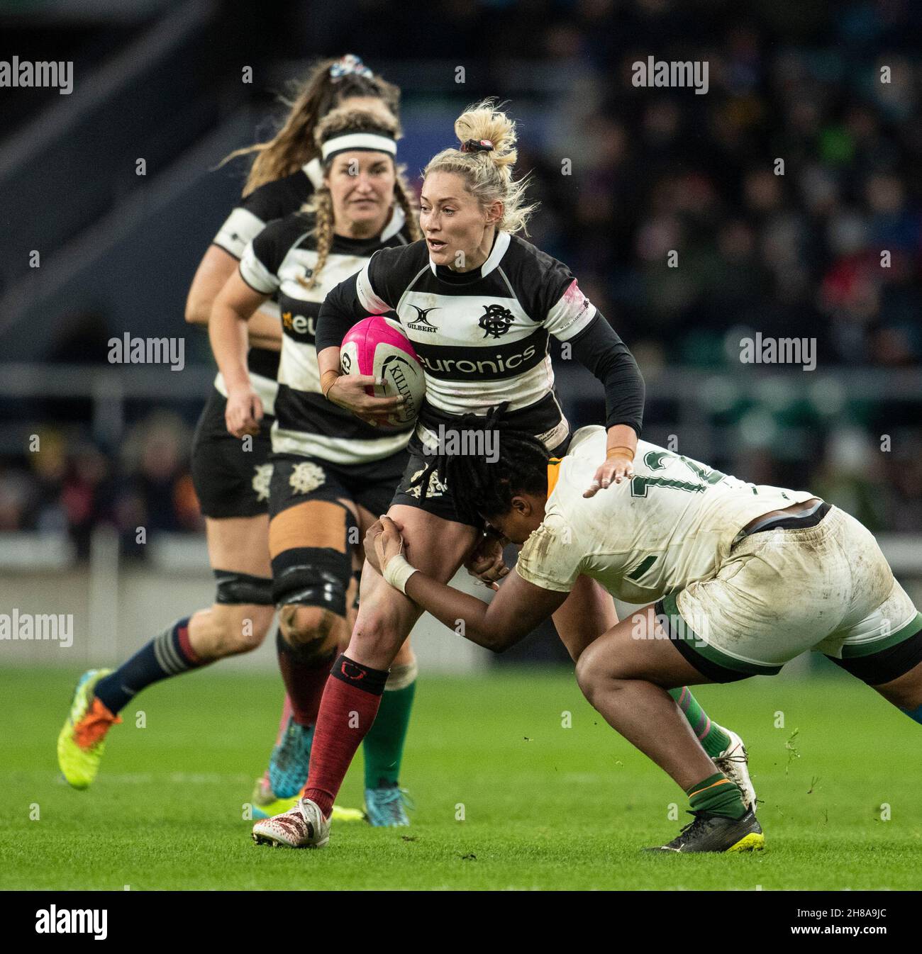 LONDON, ENGLAND - NOVEMBER 27: Barbarians’ Natasha Hunt by Springbok ...