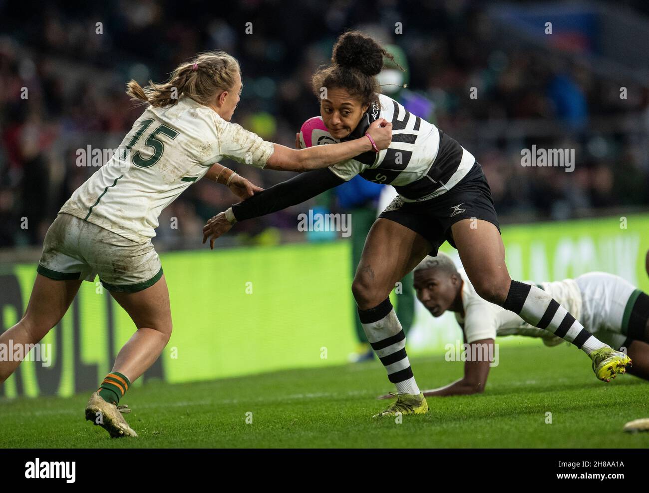 LONDON, ENGLAND - NOVEMBER 27: Barbarians' Bulou Mataitoga in action ...