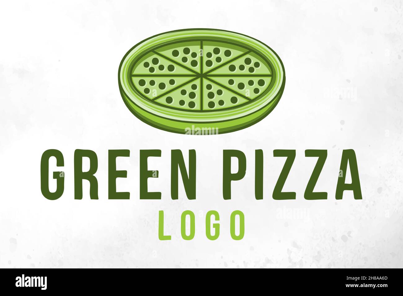 green pizza, healthy food, fast food logo Designs Stock Vector Image ...