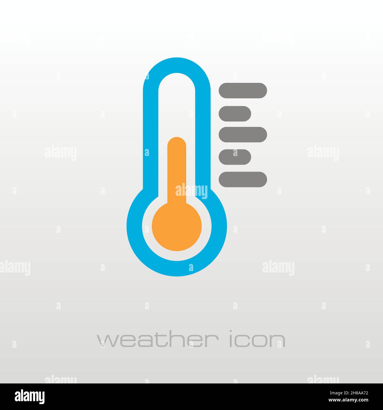 Thermometer Heat outline icon. Meteorology. Weather. Vector ...